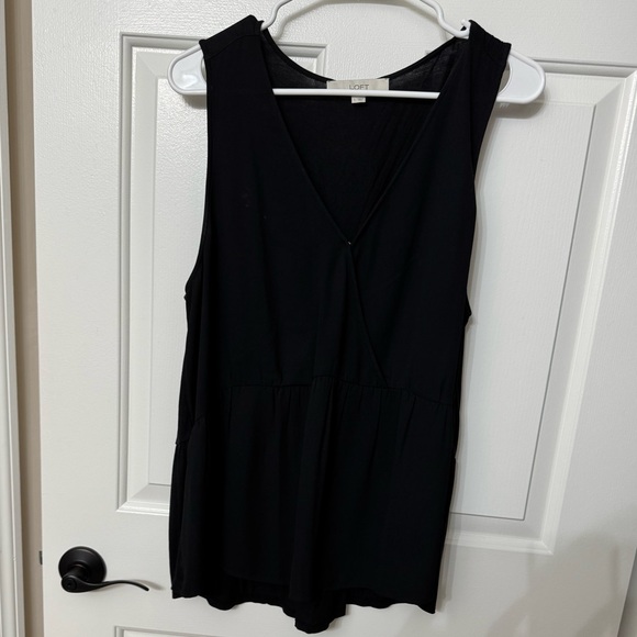 LOFT | Tops | Loft Black Sleeveless Top | Poshmark